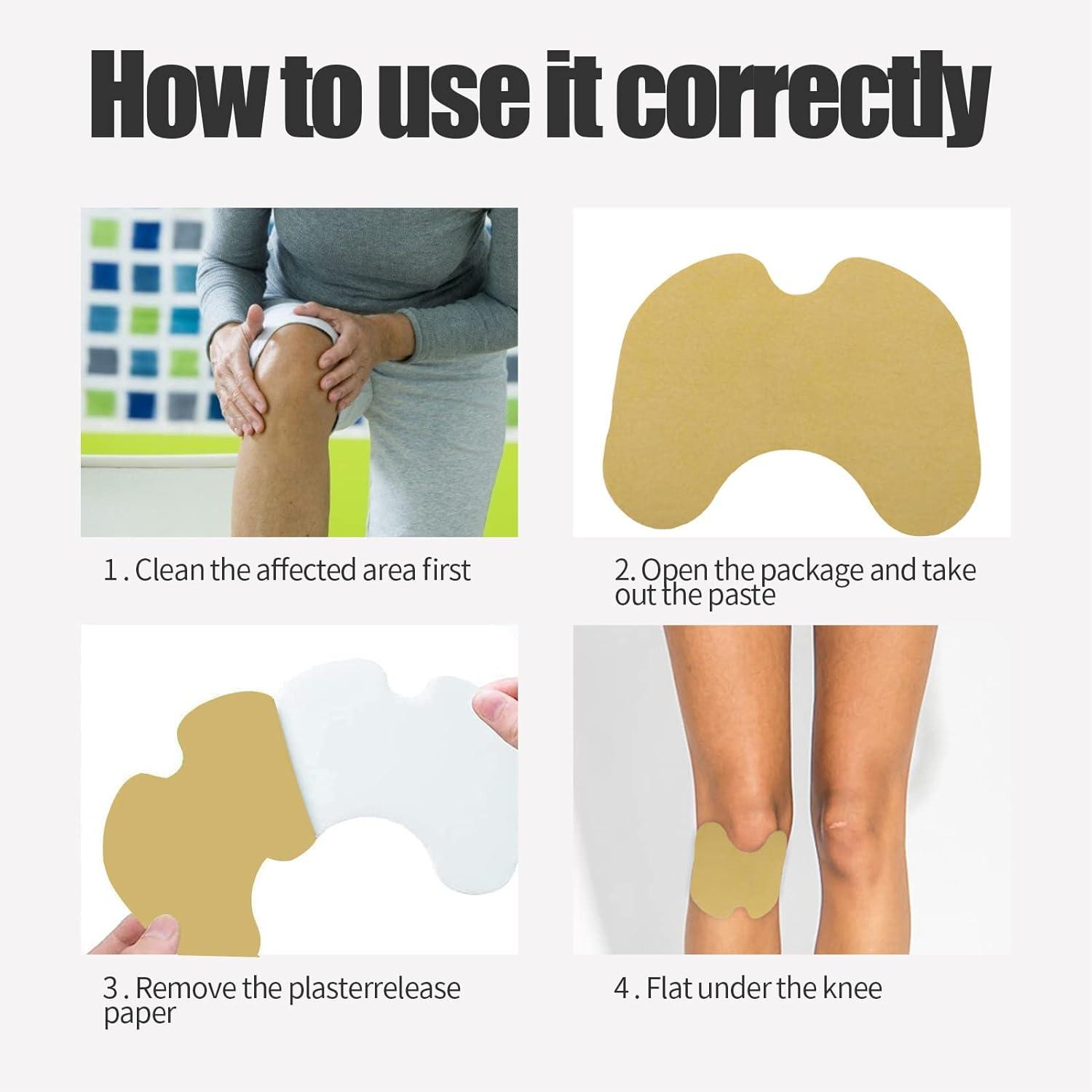 ZJchao 24 Knee Stickers - Wormwood & Ginger Self-Heating Moxibustion ...