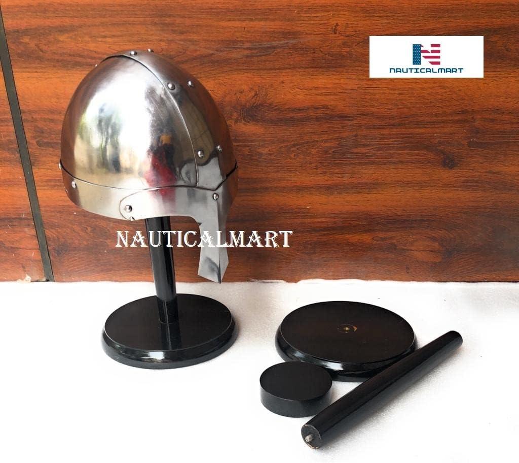 Wooden Helmet Stand - Medieval Roman Viking Mask Display Stand | Buy ...