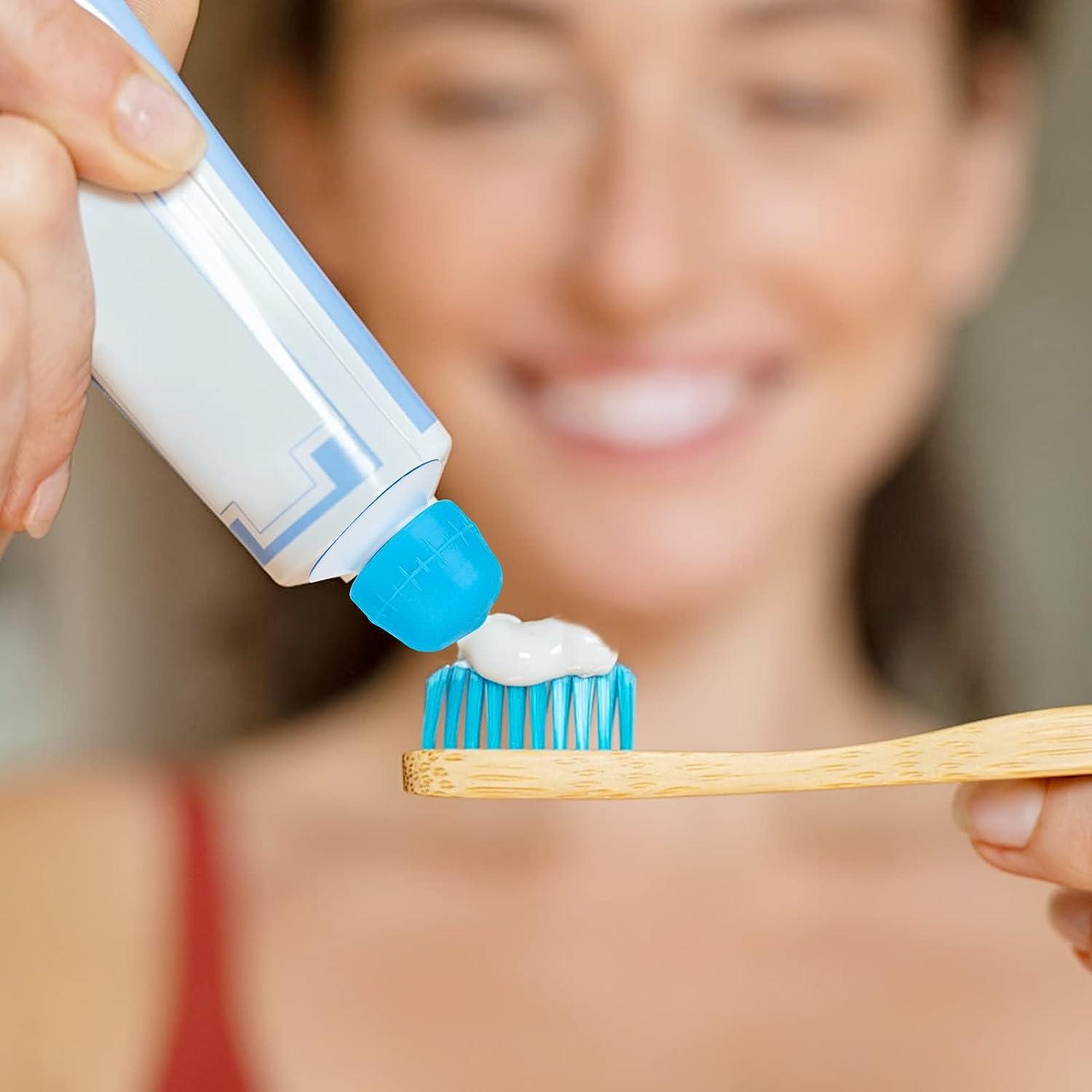 8 Pcs Self Closing Toothpaste Caps for Kids - Mess-Free Silicone ...