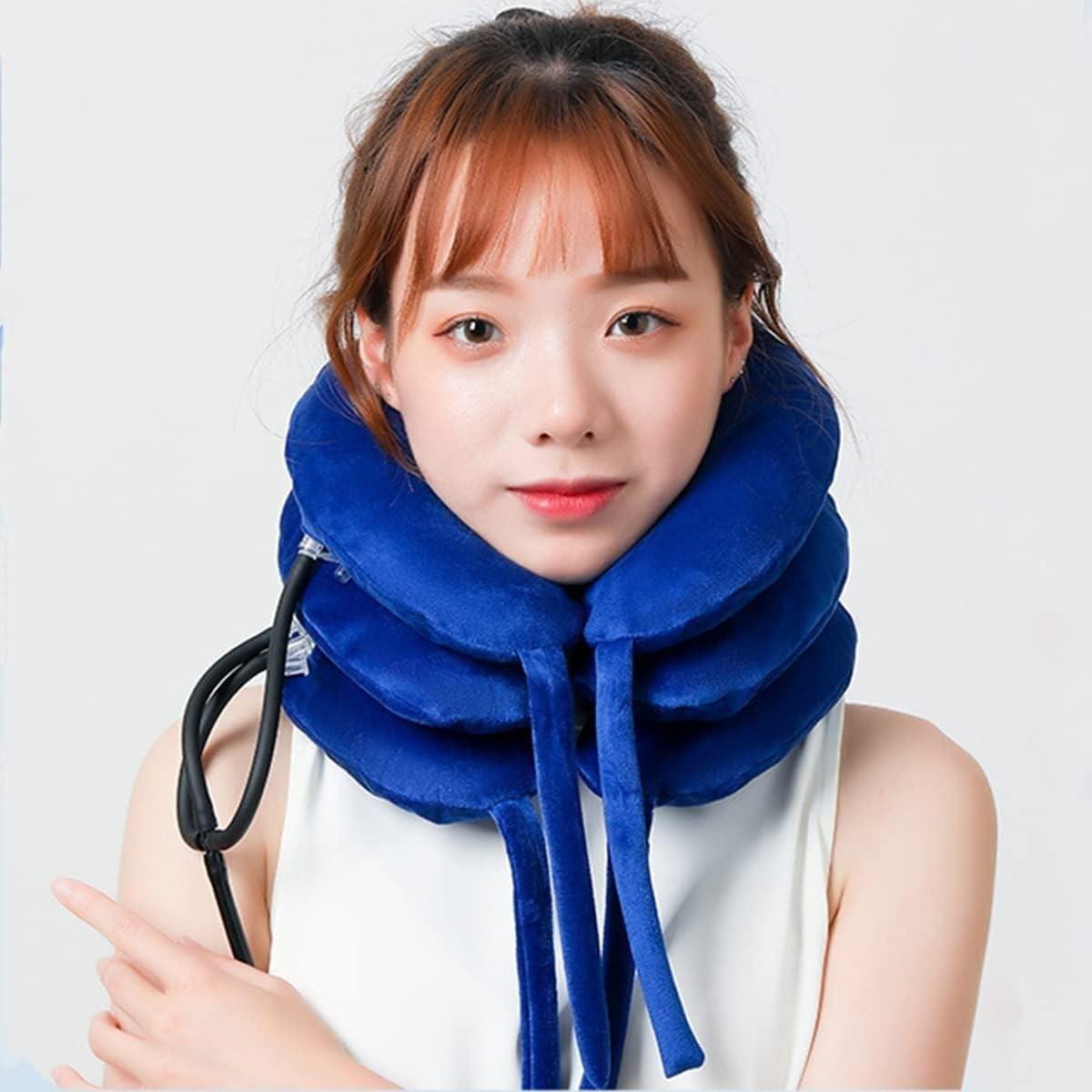 JLASDR NOCK Cervical Neck Traction Device - Adjustable Inflatable Neck ...