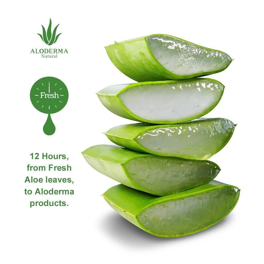 Aloderma 99% Organic Aloe Vera Gel | 300g (10.6 oz) | Bottled within 12 ...