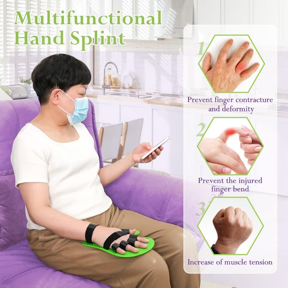 KAVIL Hand Brace Splint for Stroke Recovery Finger Straightener ...