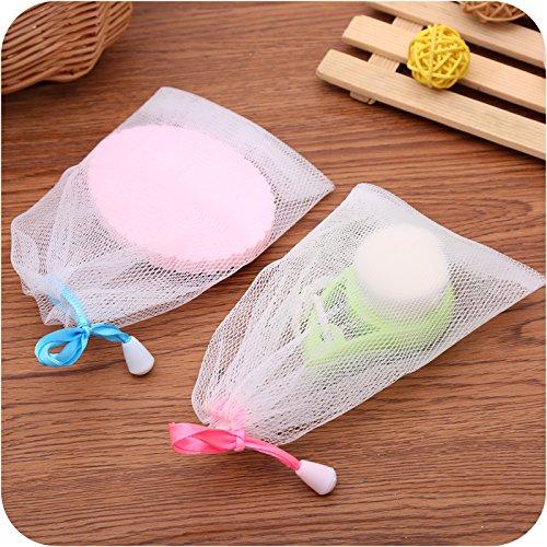 20-Pack Magnoloran Double Layer Mesh Soap Saver Pouch for Exfoliating ...