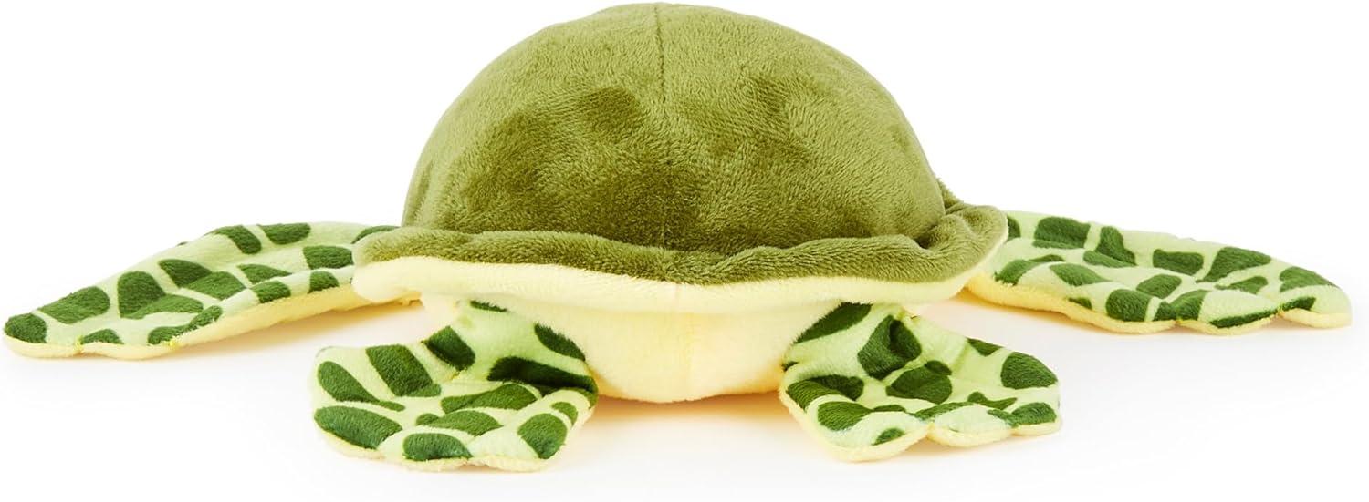 Zappi Co 100% Recycled Plush Green Sea Turtle Toy - Eco-Friendly ...