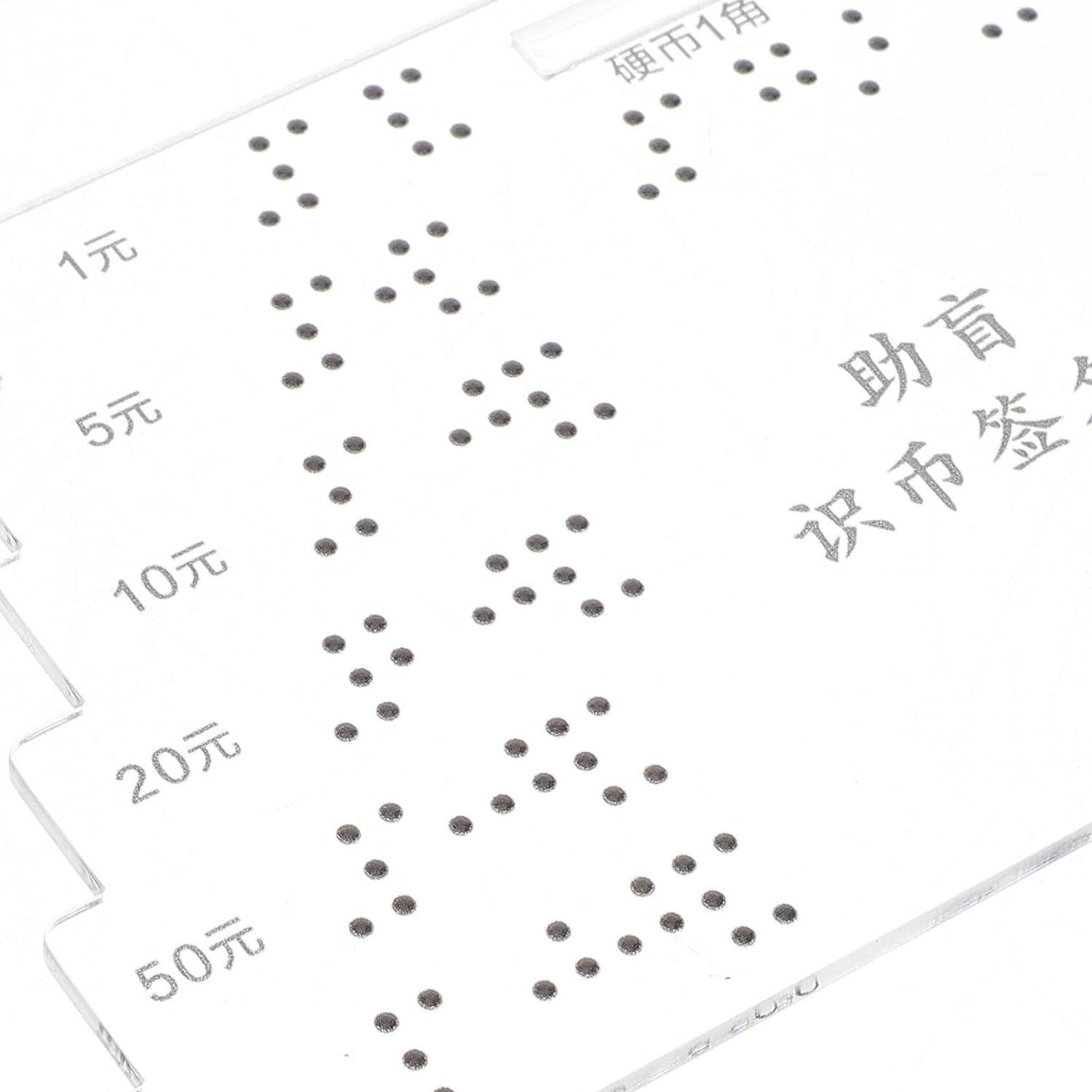 minkissy Acrylic Braille Card Braille Slate Bank Message Notification ...