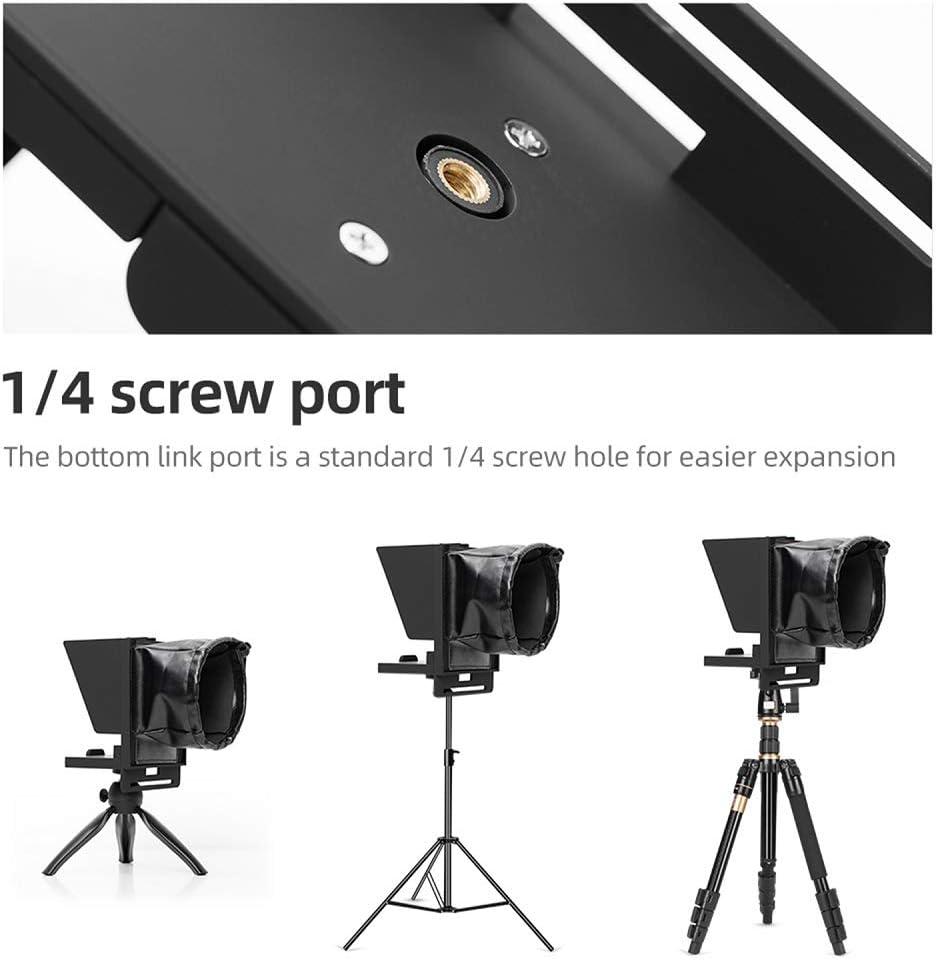Mini Teleprompter with Remote Control for Phone and DSLR Recording ...