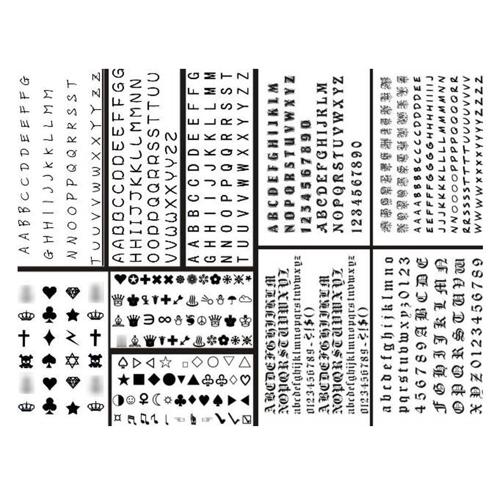 Alphabet Temporary Tattoo Stickers - 10 Sheet DIY Name Kit | English ...