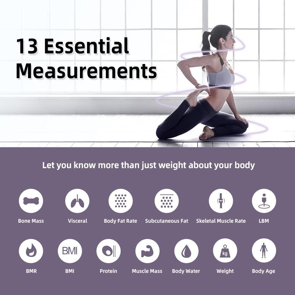 RunSTAR Smart Scale - Digital Bathroom Scale with BMI, Body Fat ...