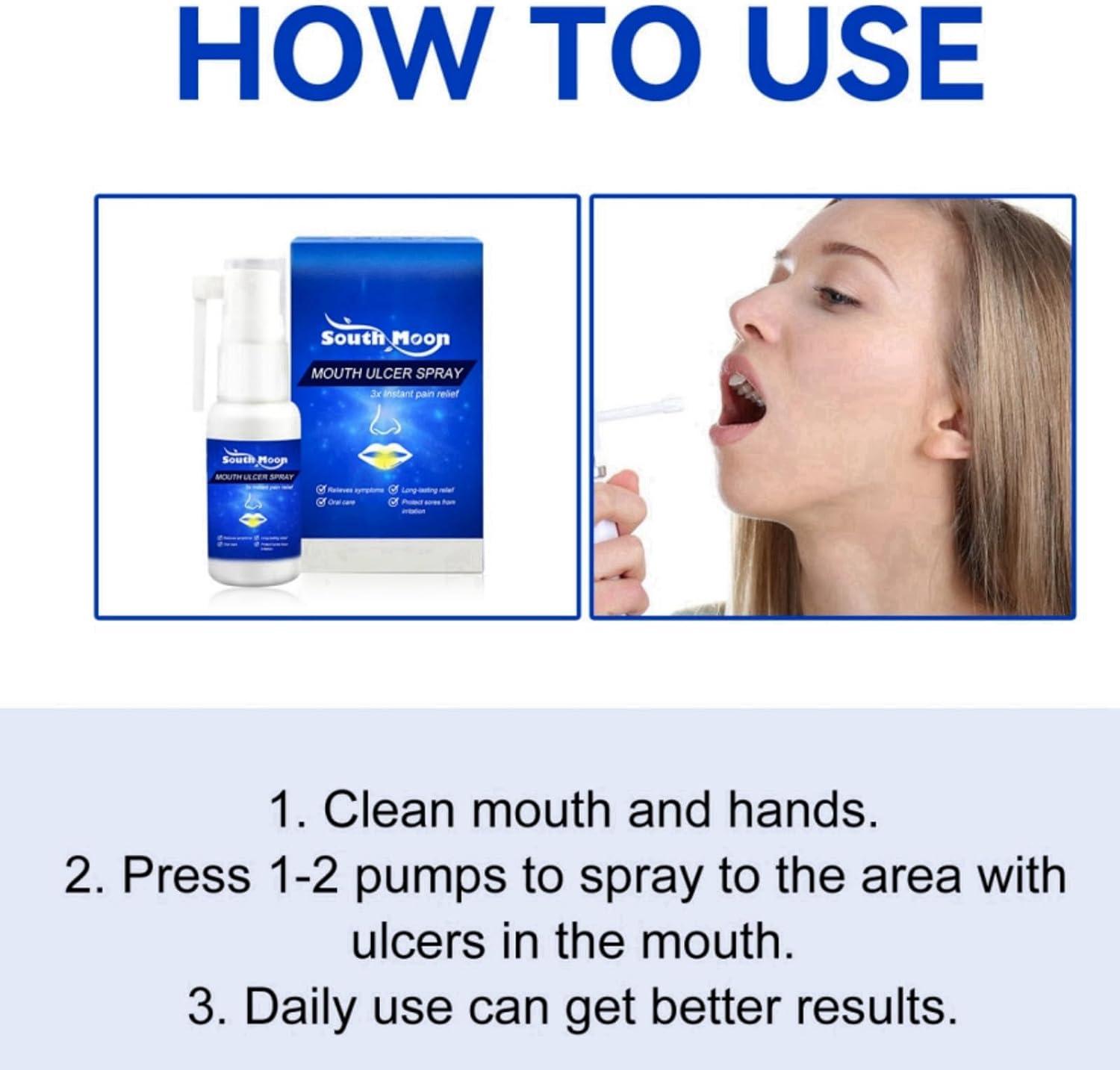 Mouth Ulcer Treatment Spray Oral Ulcer Sprays Ulcer Breath Sprays Canker Relief Spray Canker ...