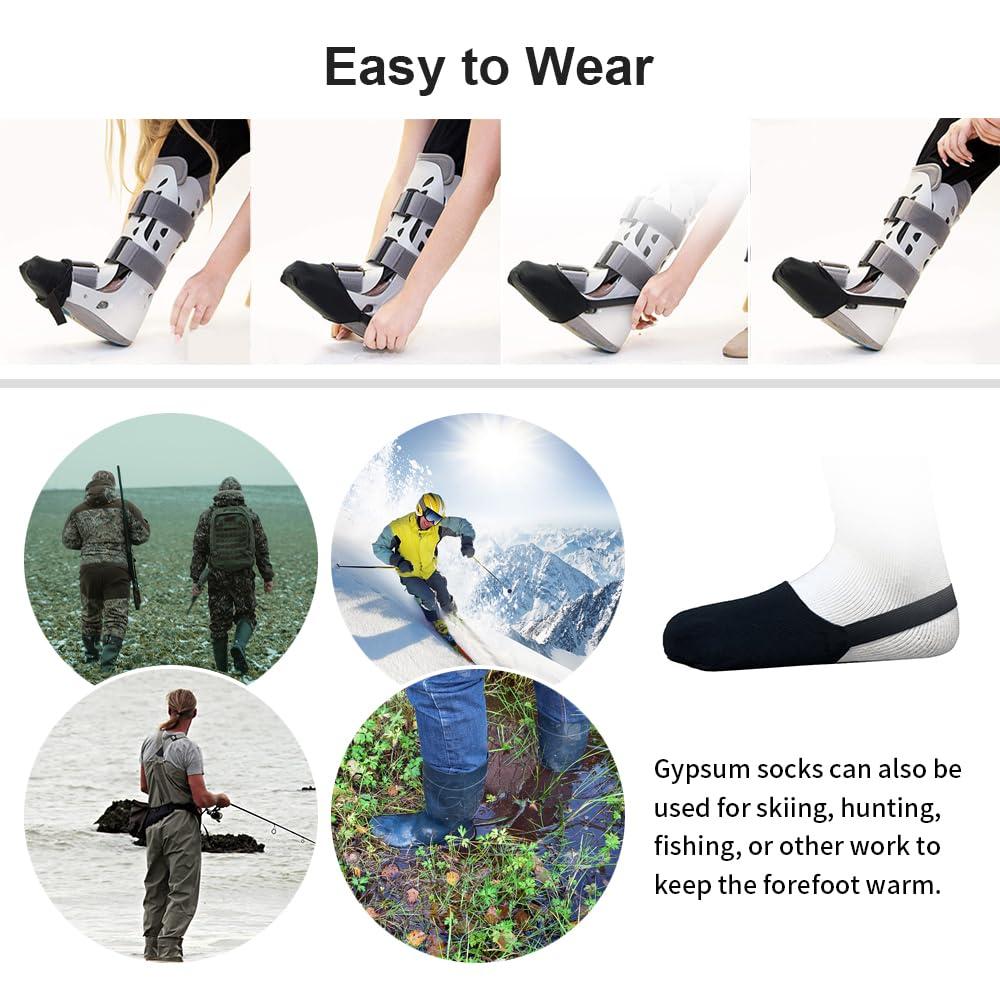 HLIWS Cast Sock Toe Cover - Lightweight Half Foot Protector for Foot ...