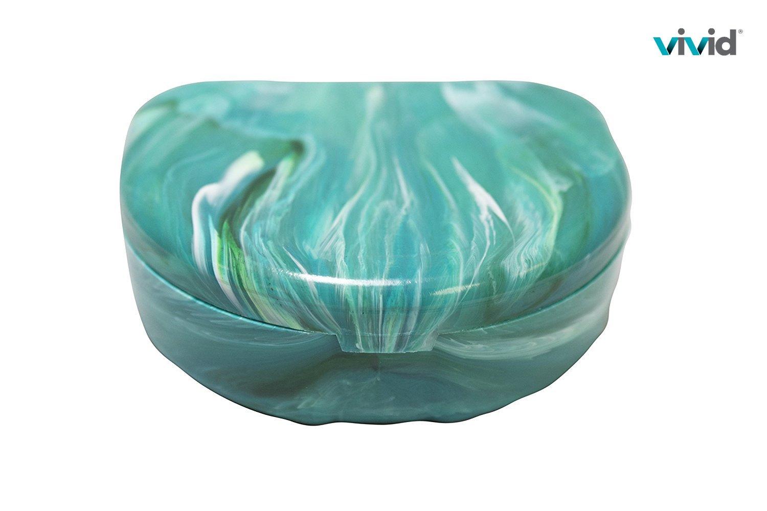 Portable Orthodontic Retainer Case - Green Marble | Denture ...