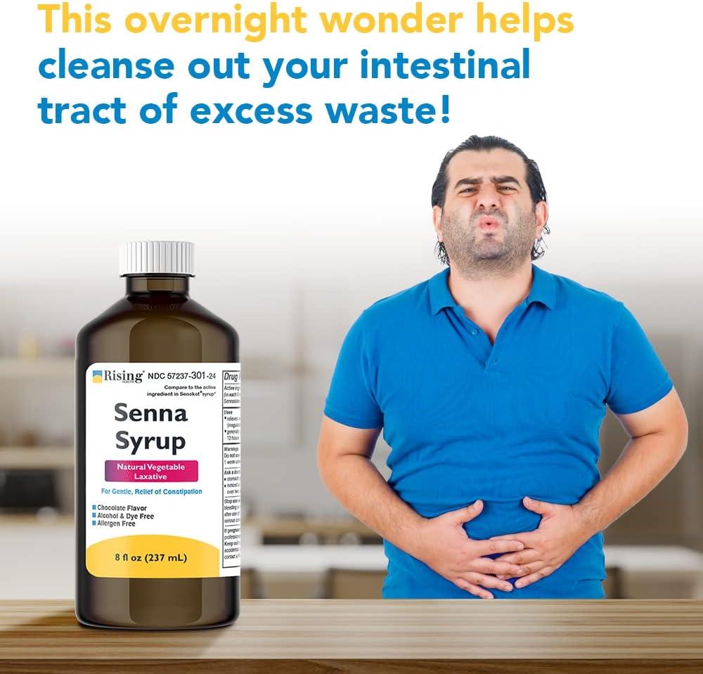 Rising Health Natural Vegetable Laxative Syrup - Senna Sennosides 8.8mg ...