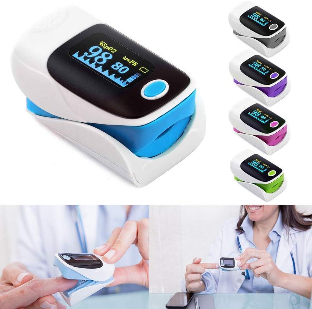 ECOSWAY Fingertip Blood Oxygen Monitor - Portable OLED Pulse Oximeter ...