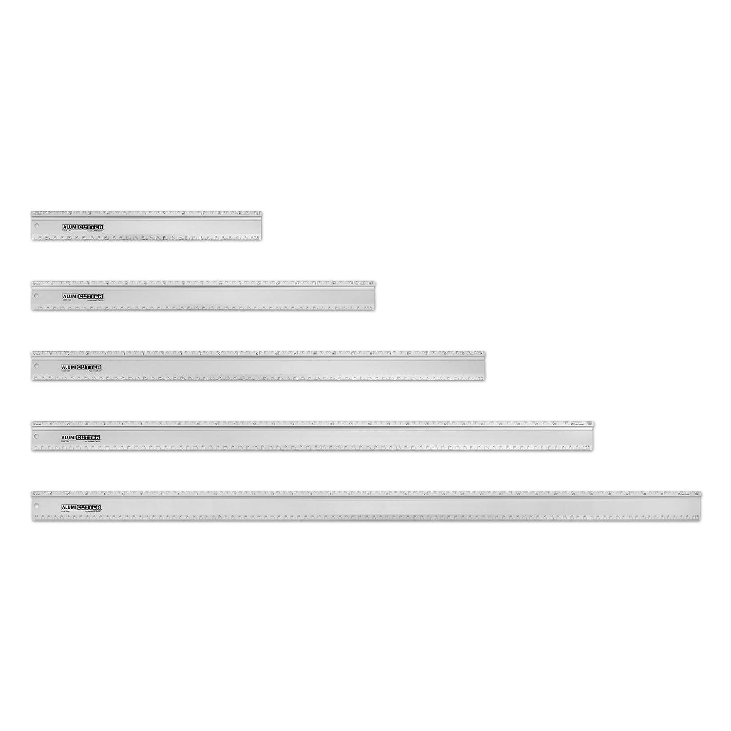 Alumicolor AlumiCutter Aluminum Straight Edge w/ Inch and Metric ...
