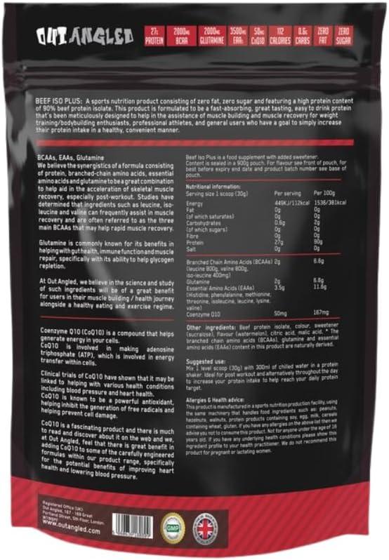 Out Angled Beef Iso Plus Isolate Protein 900g - Pineapple Orange Flavor ...