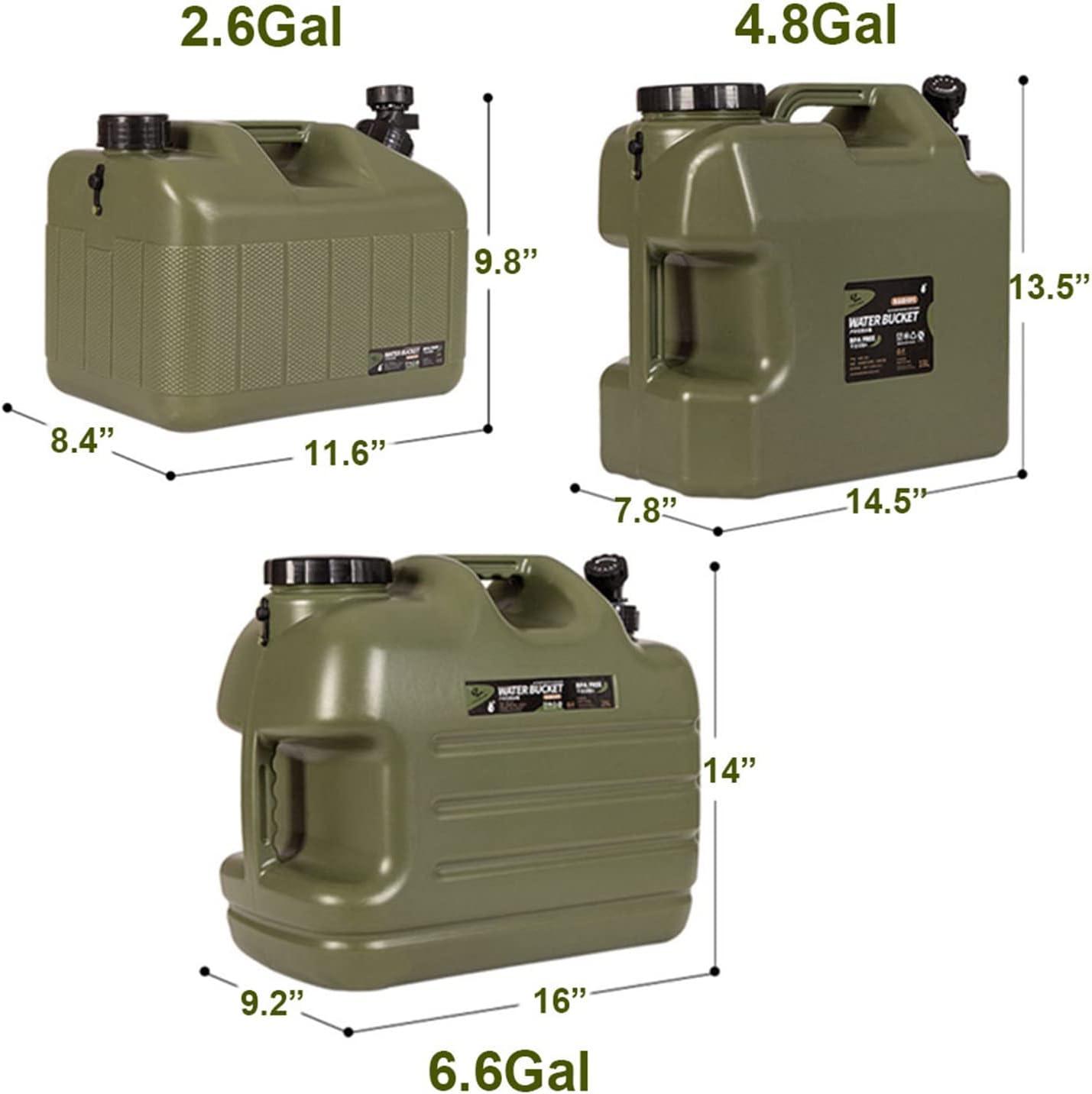 DESERT & FOX 4.8Gal PE Water Storage Carrier with Spigot - Portable ...