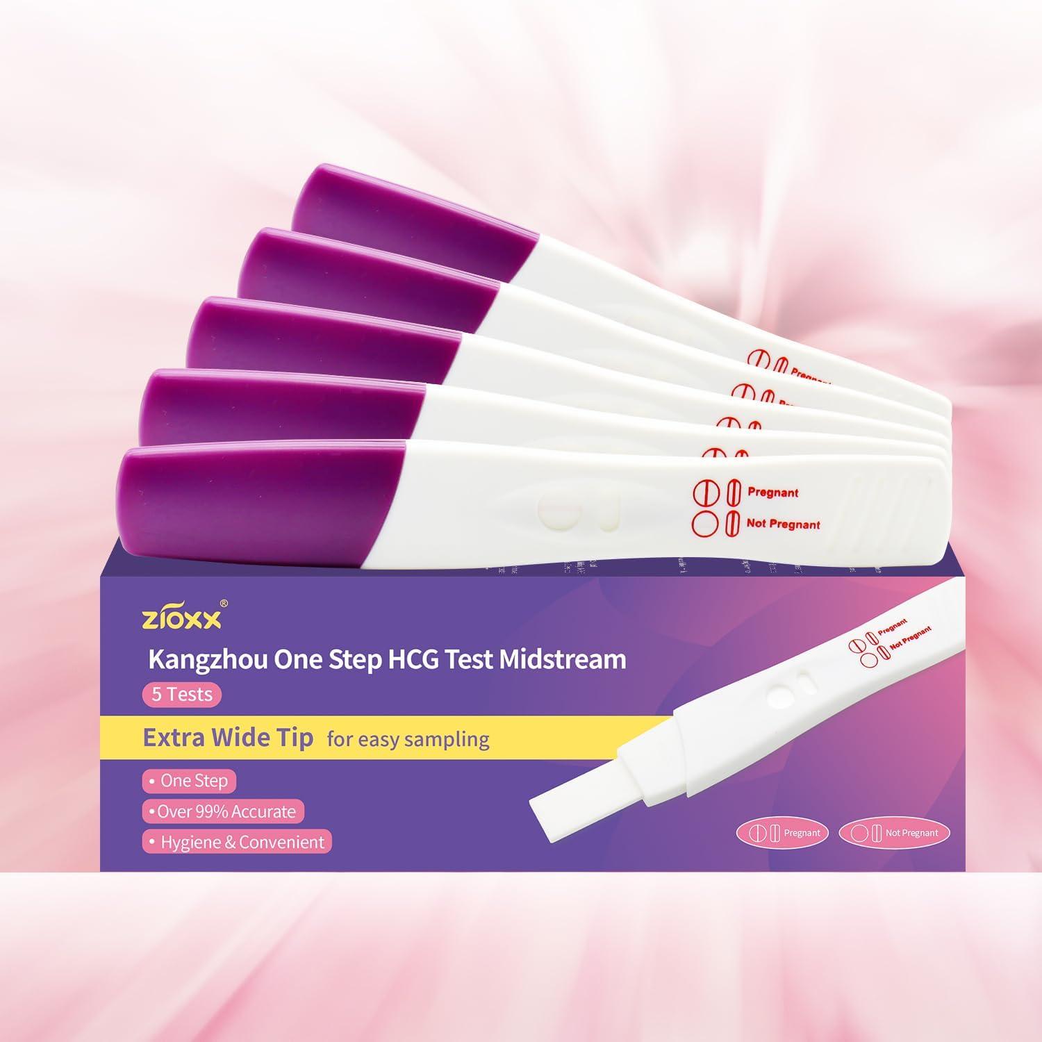 Buy Zioxx One Step hCG Pregnancy Test Early Detection Pregnancy Kit ...