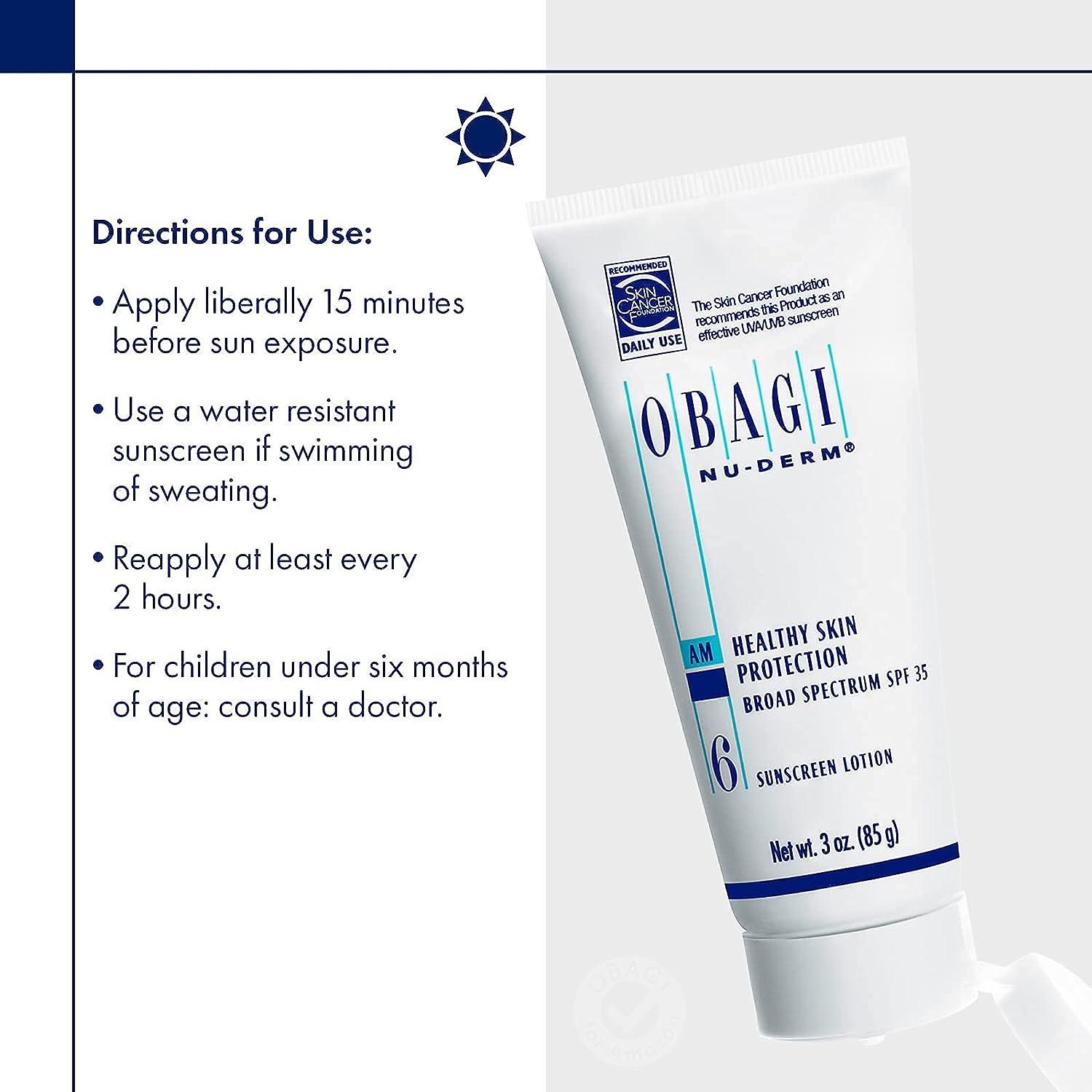 Obagi Medical Nu-Derm SPF 35 Sunscreen - 3 oz | Broad Spectrum Healthy ...