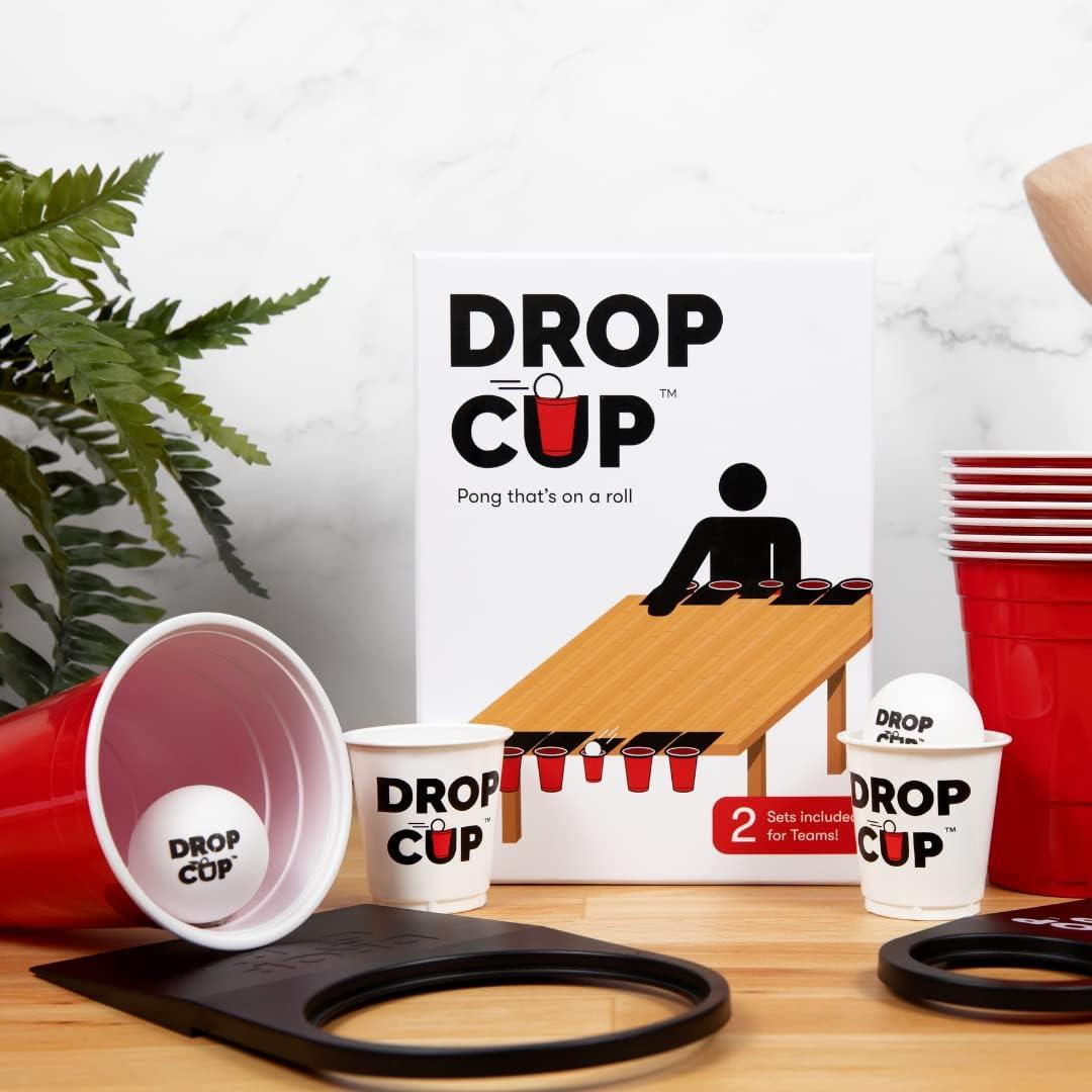 Drop Cup - Family Friendly Party Game for Adults - Pong On A Roll | Buy ...