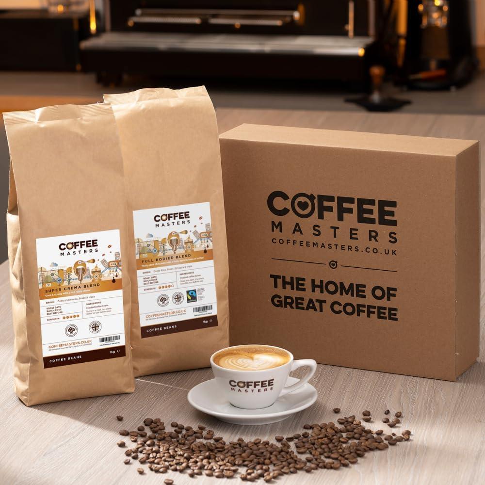 Coffee Masters Dark Roast Coffee Gift Set - Includes 1kg Full Bodied ...