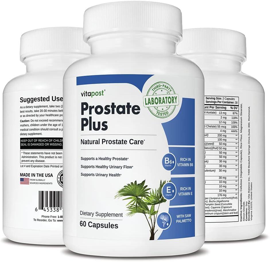 Prostate Plus: Natural Prostate Care Supplement for Men - Saw Palmetto ...