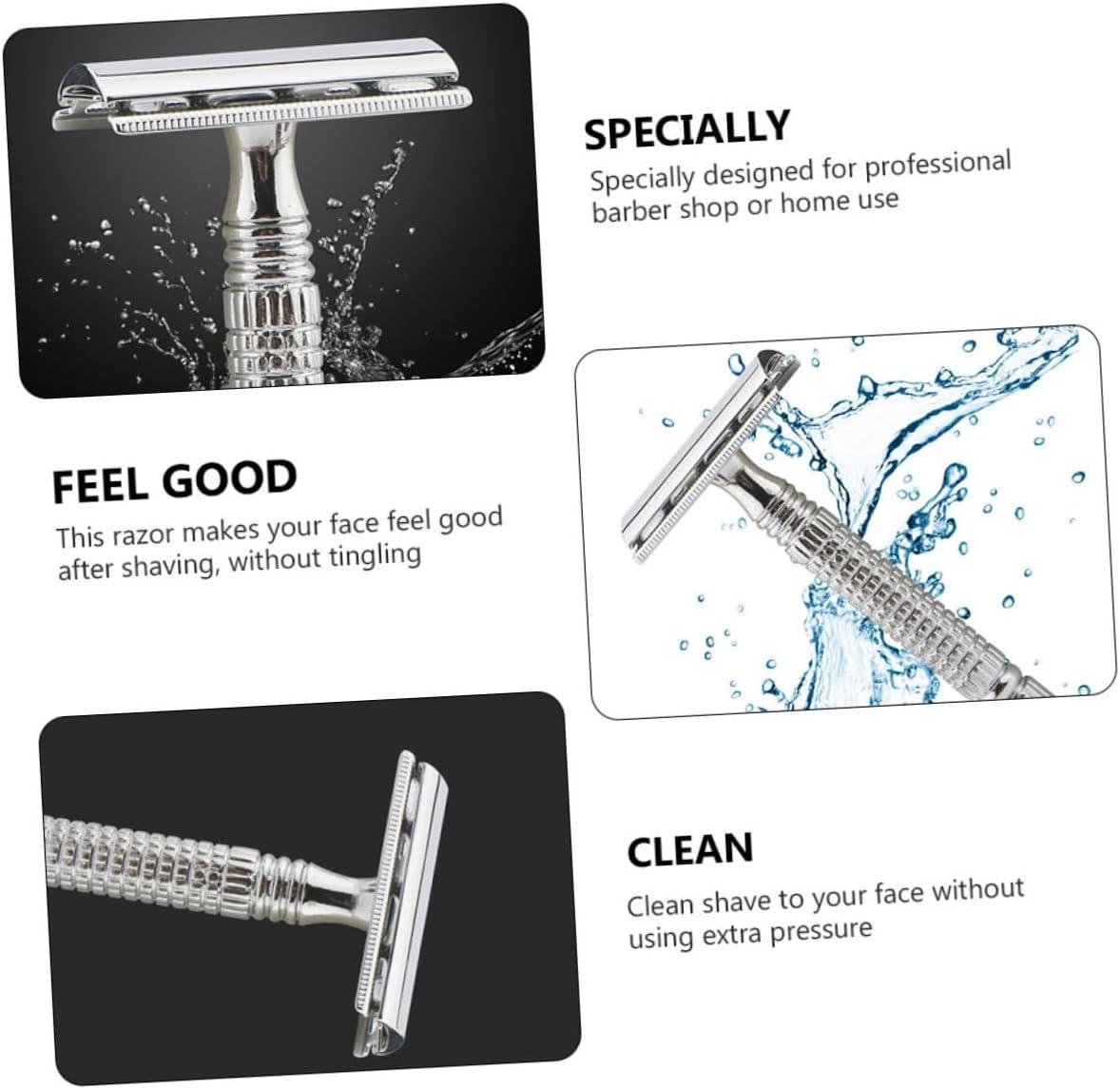 Minkissy 6 Stk Reader Mustache Razor - T-Shaped Metal Personal Shaving ...