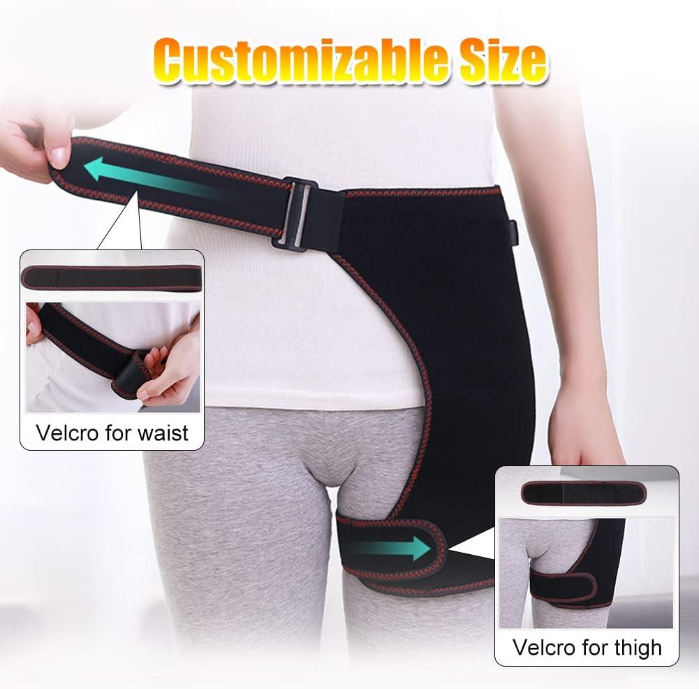 Electric Heated Hip Wrap | Thigh Brace Therapy for Bursitis Arthritis ...