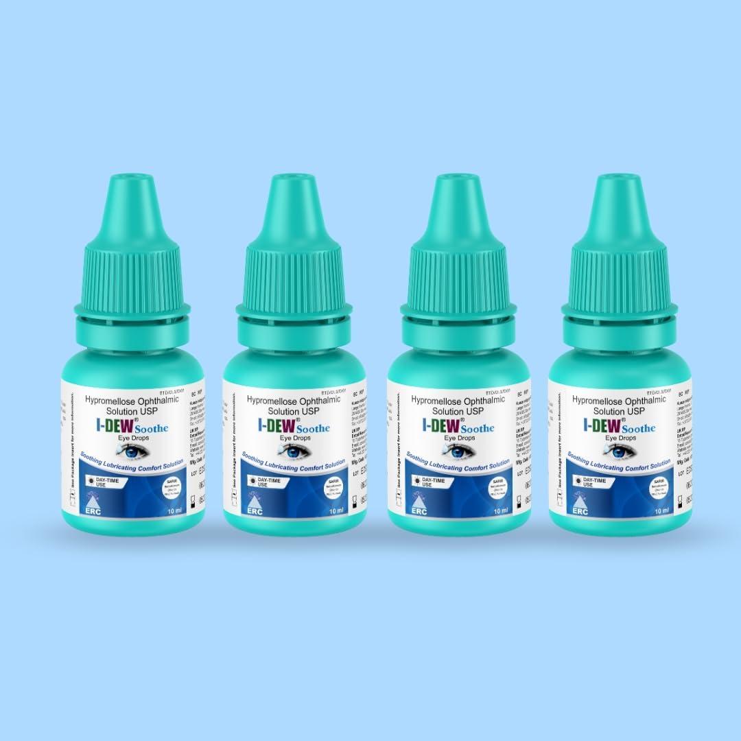 I-Dew Soothe Daytime Eye Drops for Dry Eyes Hypromellose Eye Drops for ...