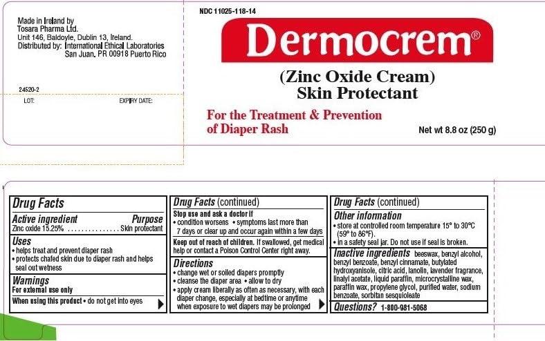 DERMOCREM Diaper Rash Cream 2.1 Oz (60G) - Soothes Heals & Protects ...