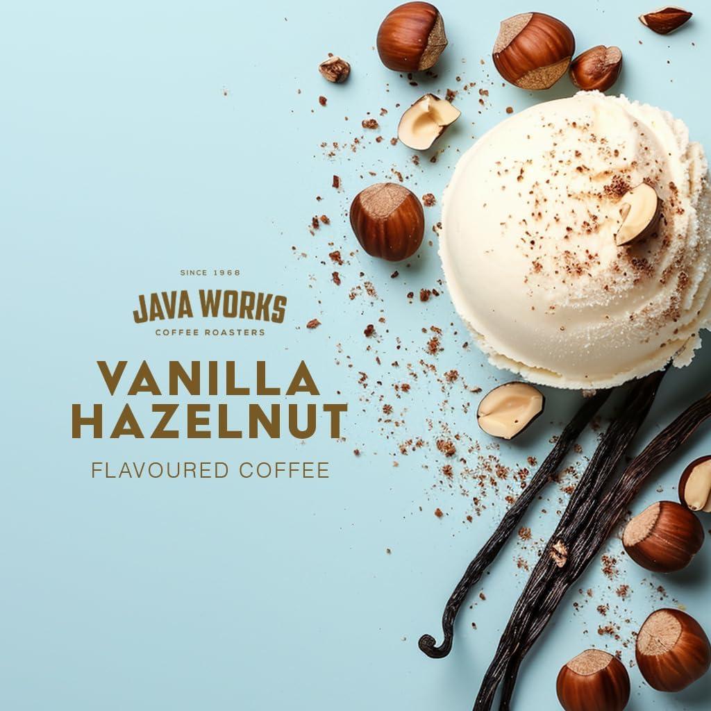 Java Works Coffee - Vanilla Hazelnut Flavoured Coffee | 340 grams ...
