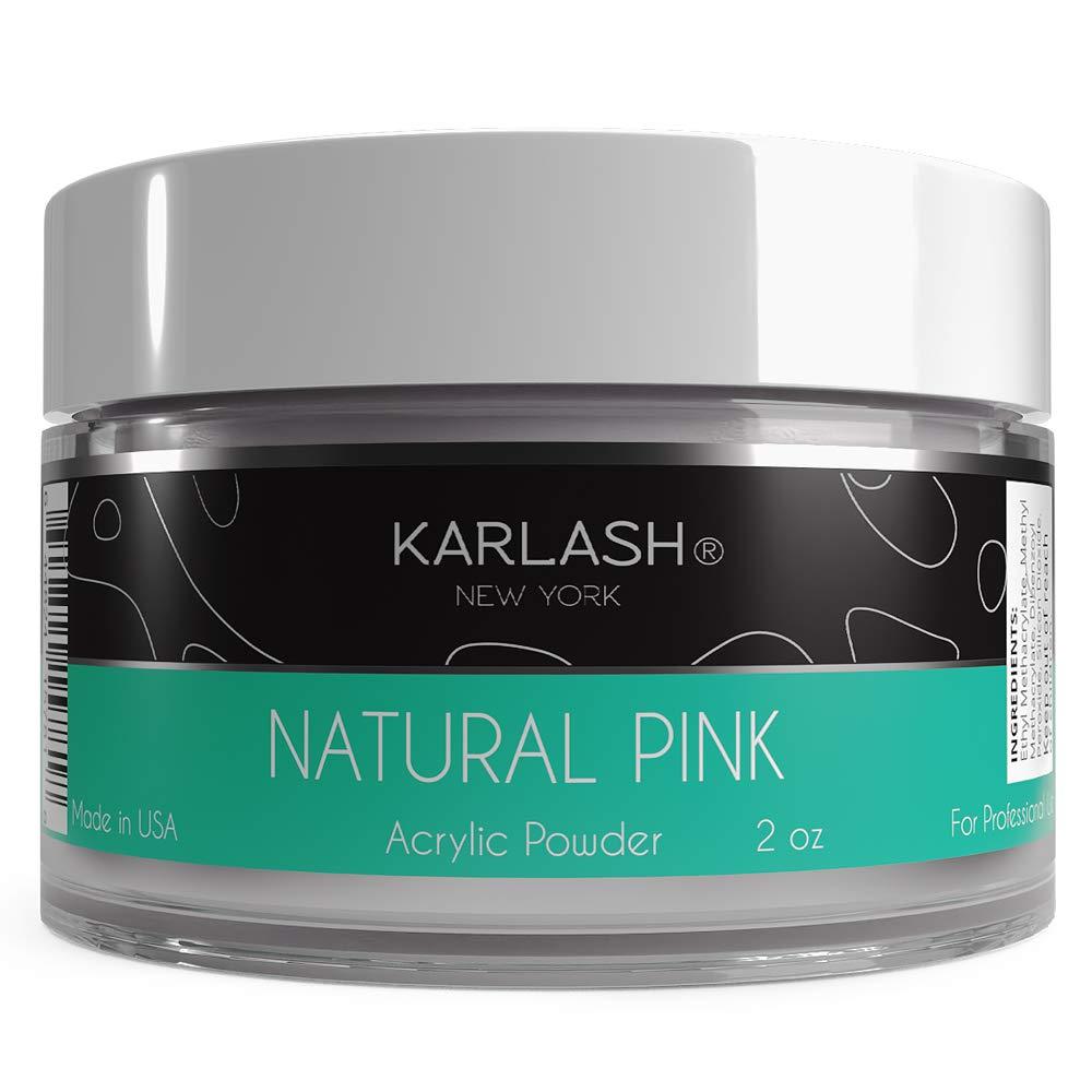Karlash Professional Acrylic Powder Natural Pink 2 oz - Long-Lasting ...