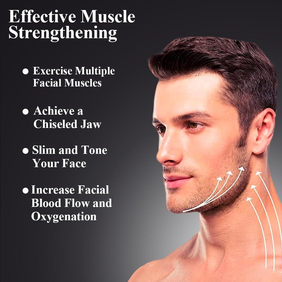 Akjaxqu 6-Piece Jawline Trainer | Silicone Jaw & Facial Muscle Trainer ...