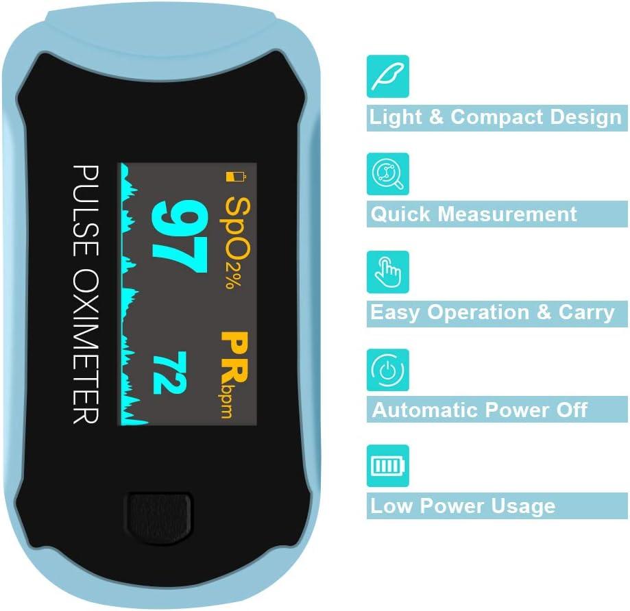 Easy Home Fingertip Pulse Oximeter - SpO2 Blood Oxygen Saturation ...