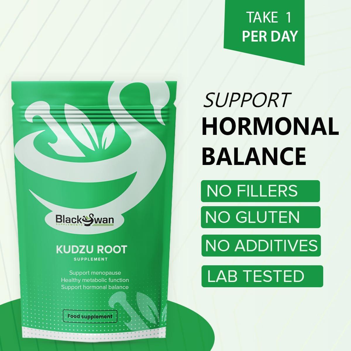 Black Swan Kudzu Root Tablets - Natural Menopause Support | Powerful ...