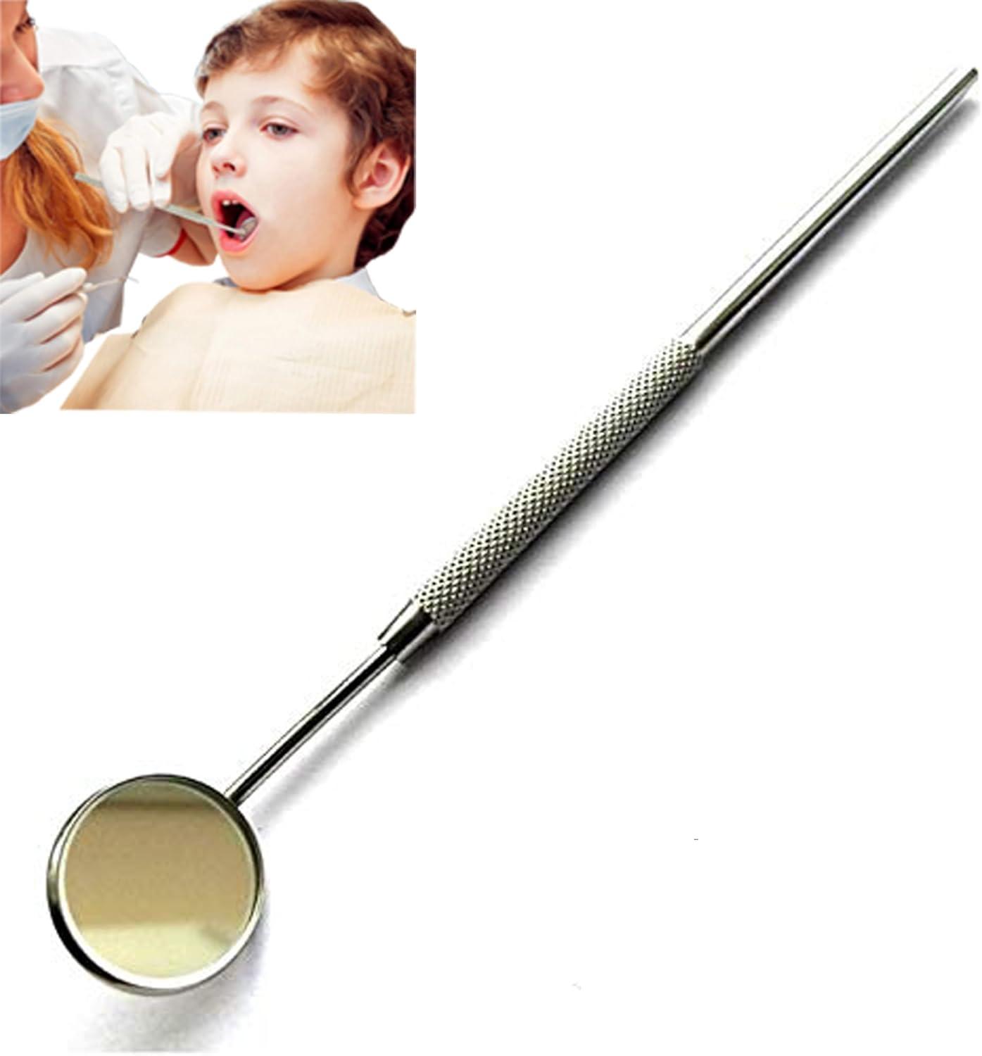 Aftren Dental Mouth Mirror - Curved Angle Inspection Tool for Oral Care ...