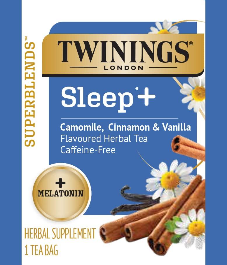 Twinings Superblends Sleep + Melatonin Camomile Tea | Cinnamon ...