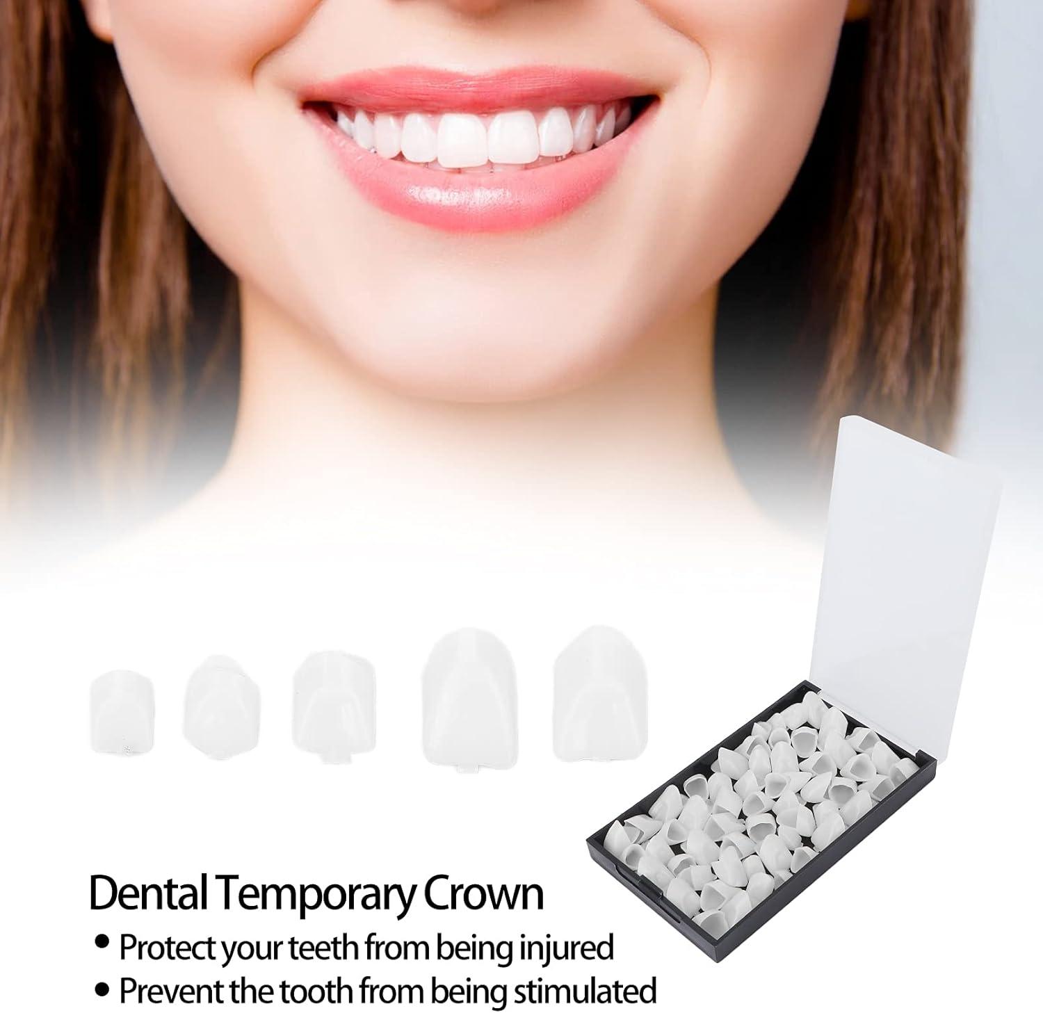 Dental Crowns Kit - 120pcs Safe Temporary Front Teeth Veneers ...
