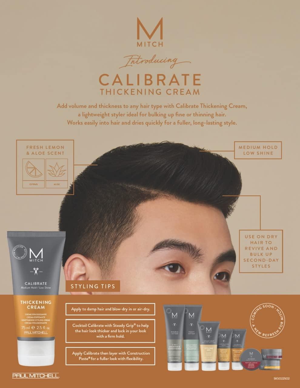 Paul Mitchell MITCH Calibrate Thickening Cream 2.5 fl. oz. - Medium Hold, Low Shine for All Hair ...