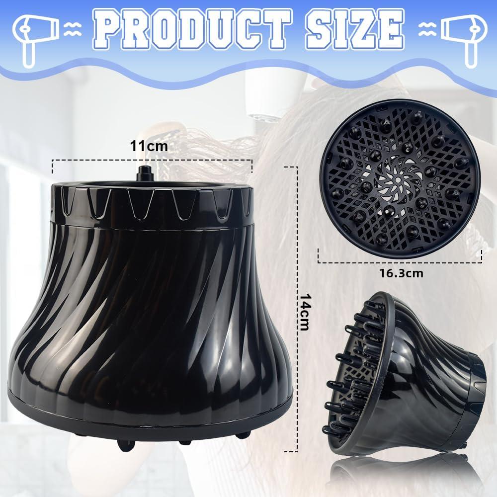 Universal Hair Diffuser Attachment for Curly Hair - Caredgo Foehn ...