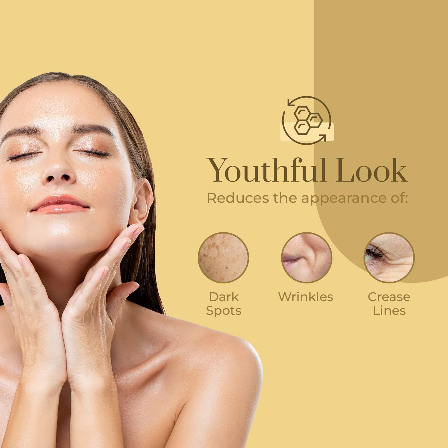 Clear Beauty 24K Gold and Collagen Daily Face Moisturizer | Reduce Age ...
