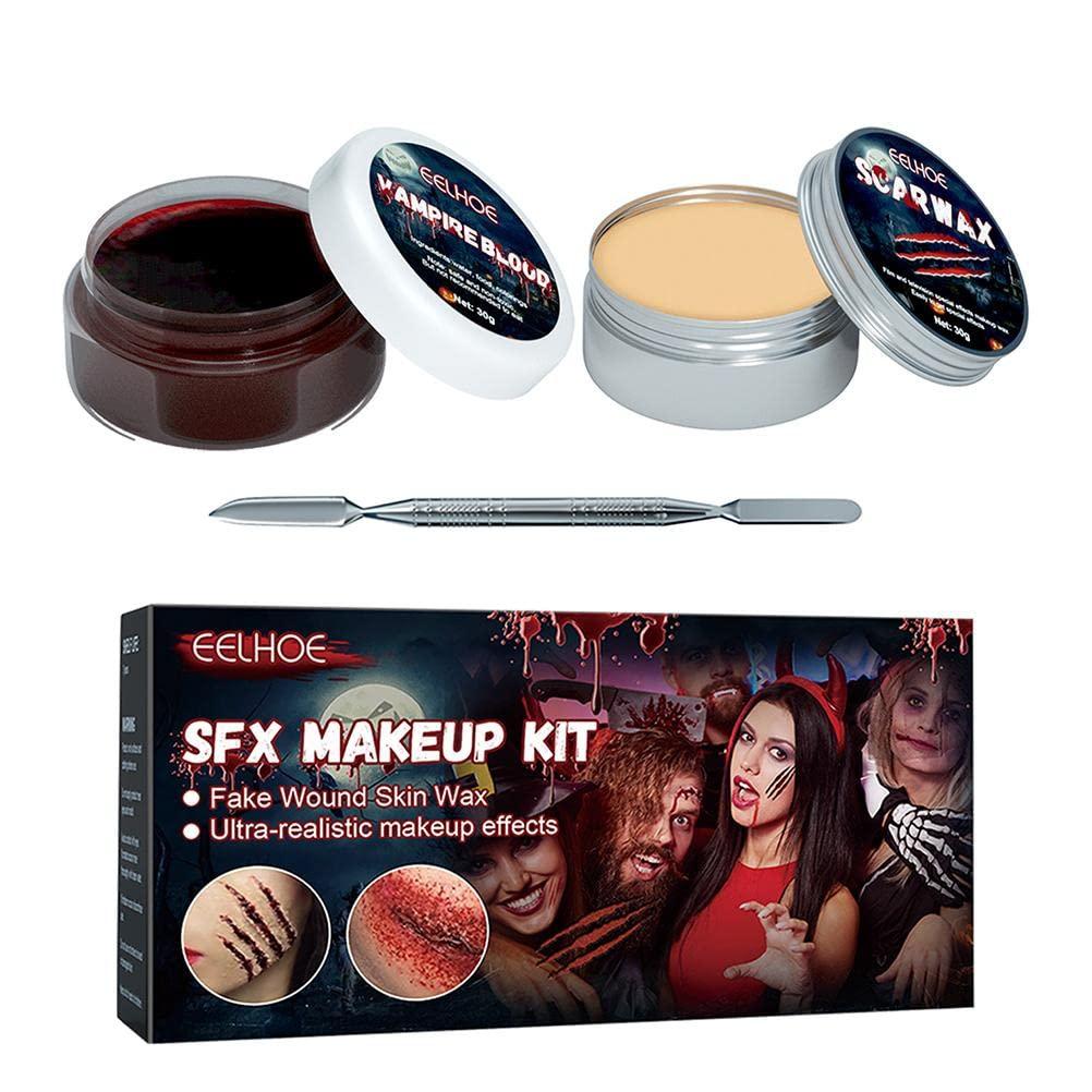 Buy Halloween Scar Wax Gel Kit - Special Effects Makeup for Realistic ...