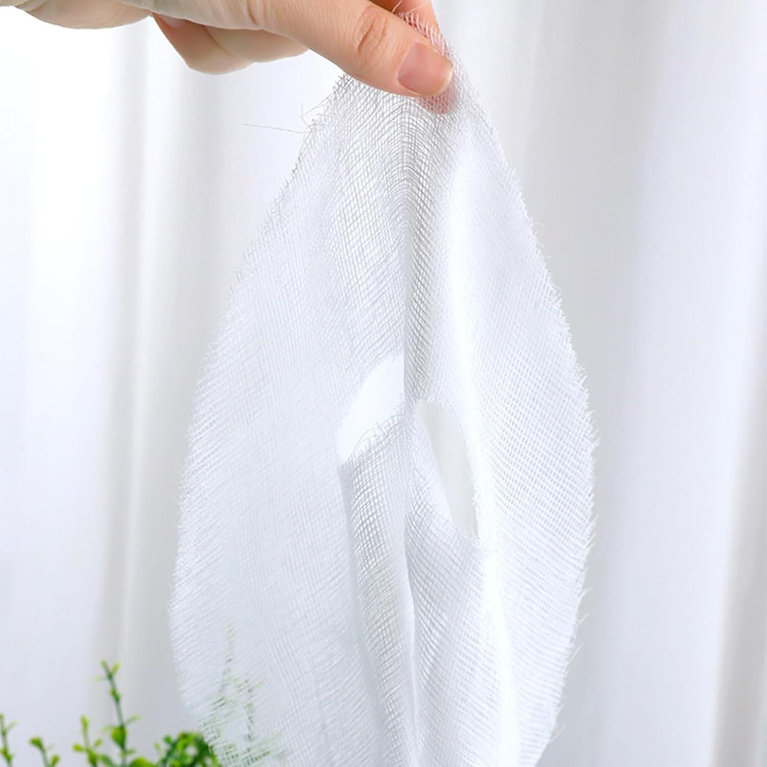 100pcs Precut Gauze Facial Mask Sheets - Disposable DIY Face Masks for ...