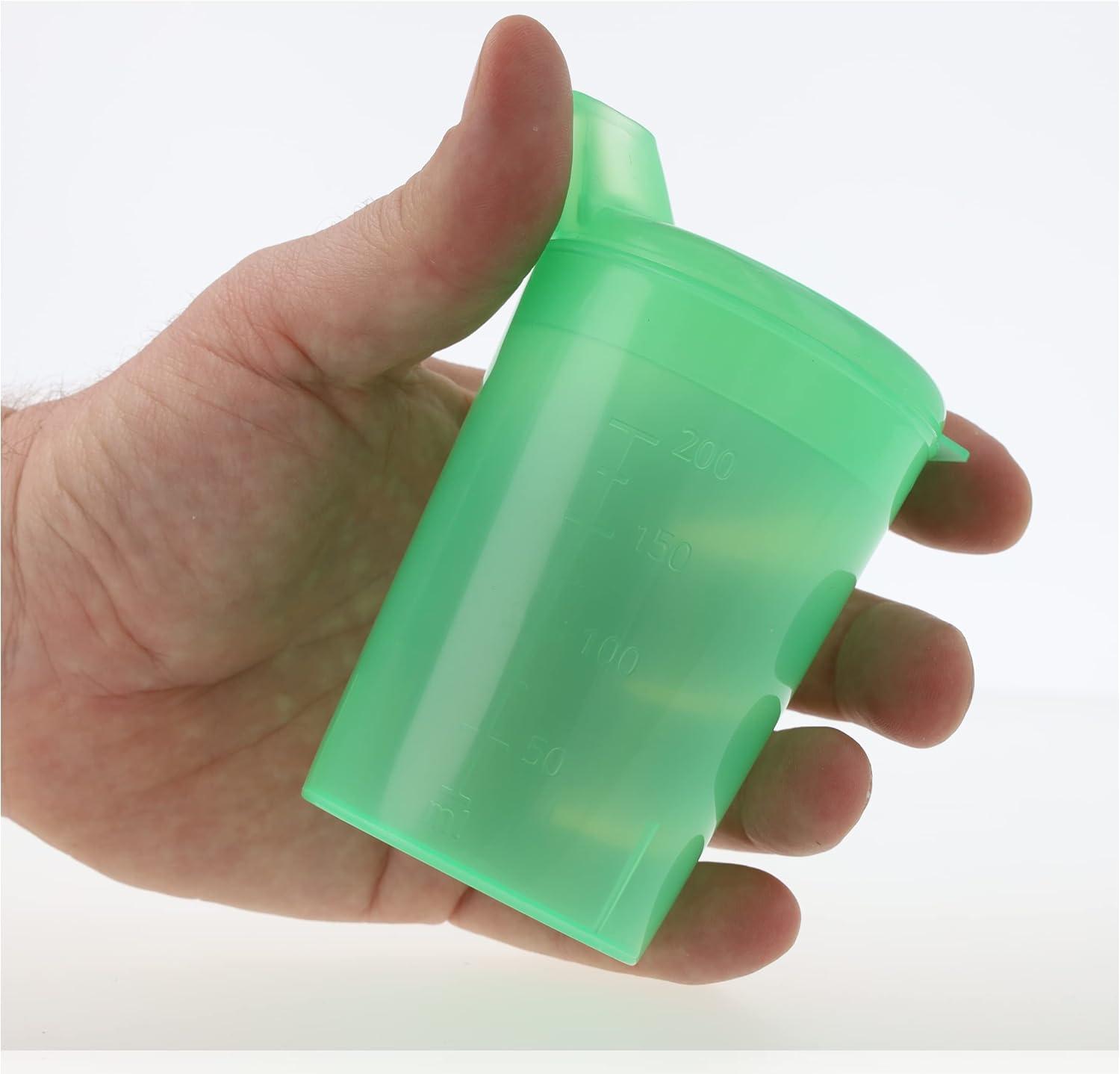 Horn Medical Beak Cup - 250ml Drinking Aid with 2 Lids (Large & Small ...