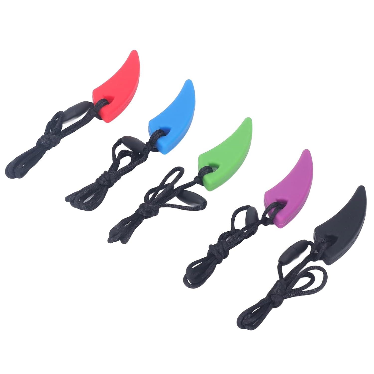 Buy Sensory Chewing Chain - 5 Pieces Silicone Bite Rings for Autism ...