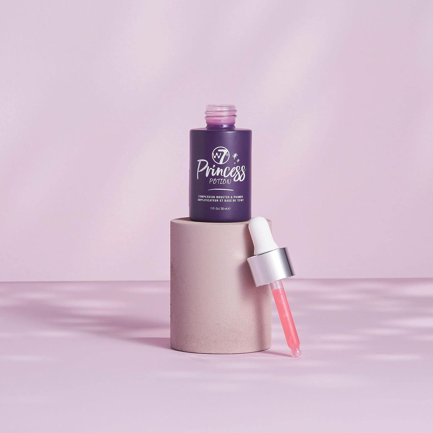 W7 Princess Potion Purple Face Primer Drops - Vegan Makeup Base for ...