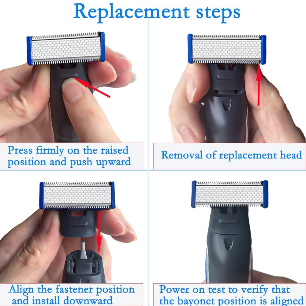 4PCS Replacement Blades for Microtouch Solo Trimmer - Old Version Solo ...