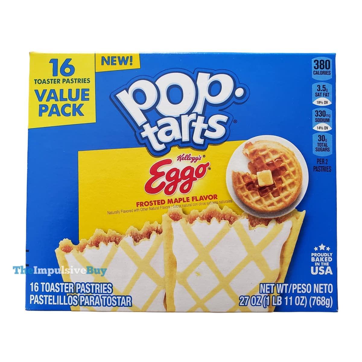 Pop-Tarts Eggo Toaster Pastries - Frosted Maple Flavor - 16 Pastries ...