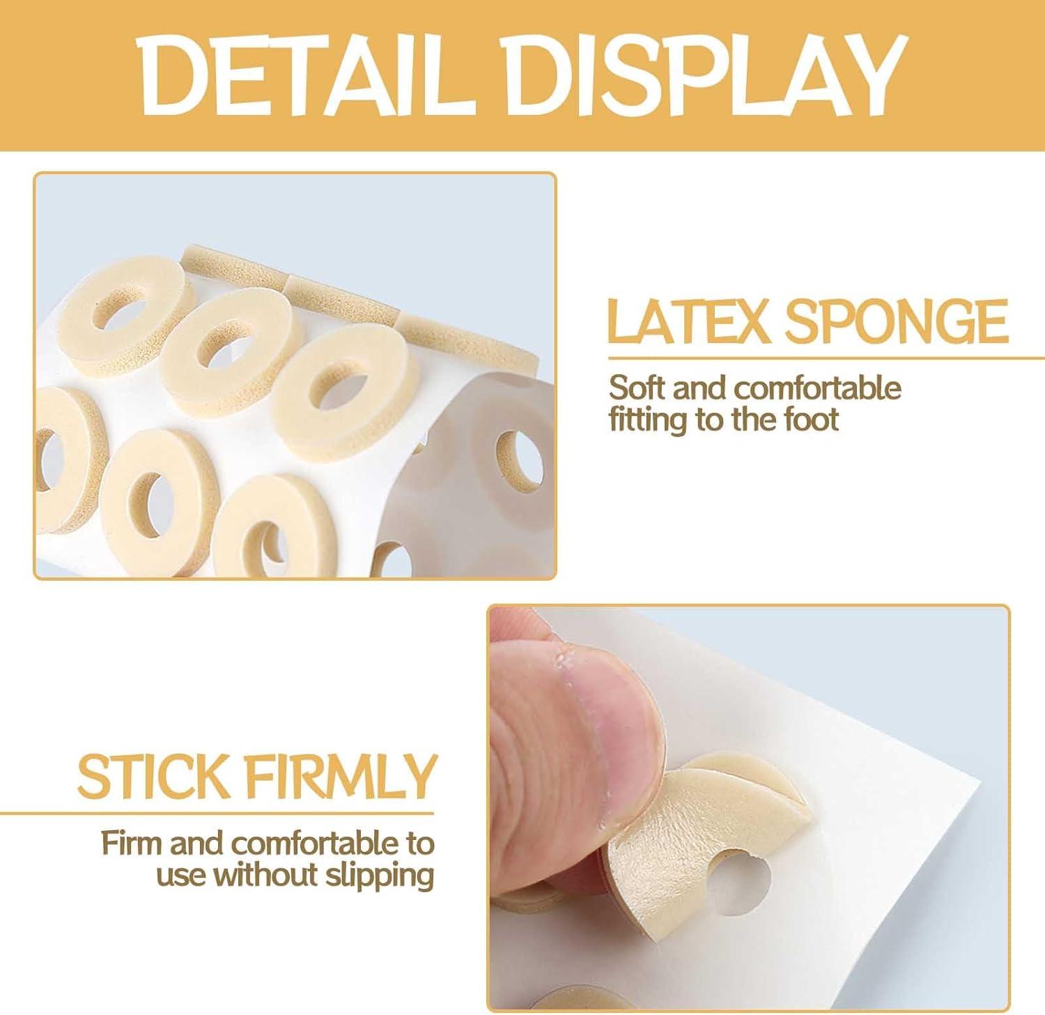 4PCS Latex Sponge Verruca Plasters for Anti Wear Foot Corn Plasters for ...