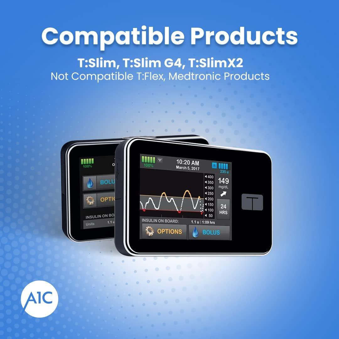 A1C 360 Rotating Case for Tandem Tslim X2 & G4 Insulin Pump - Glitter ...