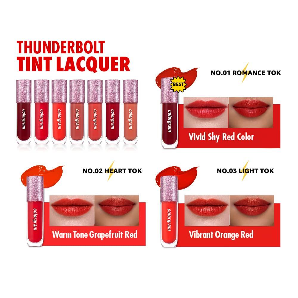COLORGRAM Thunderbolt Tint Lacquer 01 Romance Tok | Long Lasting Lip ...